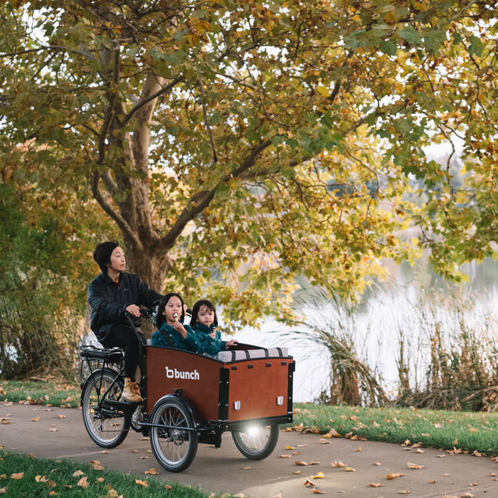 Bunch Bikes | Electric Cargo Bikes | Front Load Family 3-Wheel Trikes