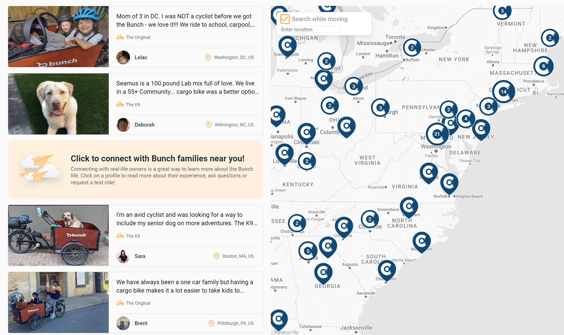 Bunch Bikes | Electric Cargo Bikes | Front Load Family 3-Wheel Trikes