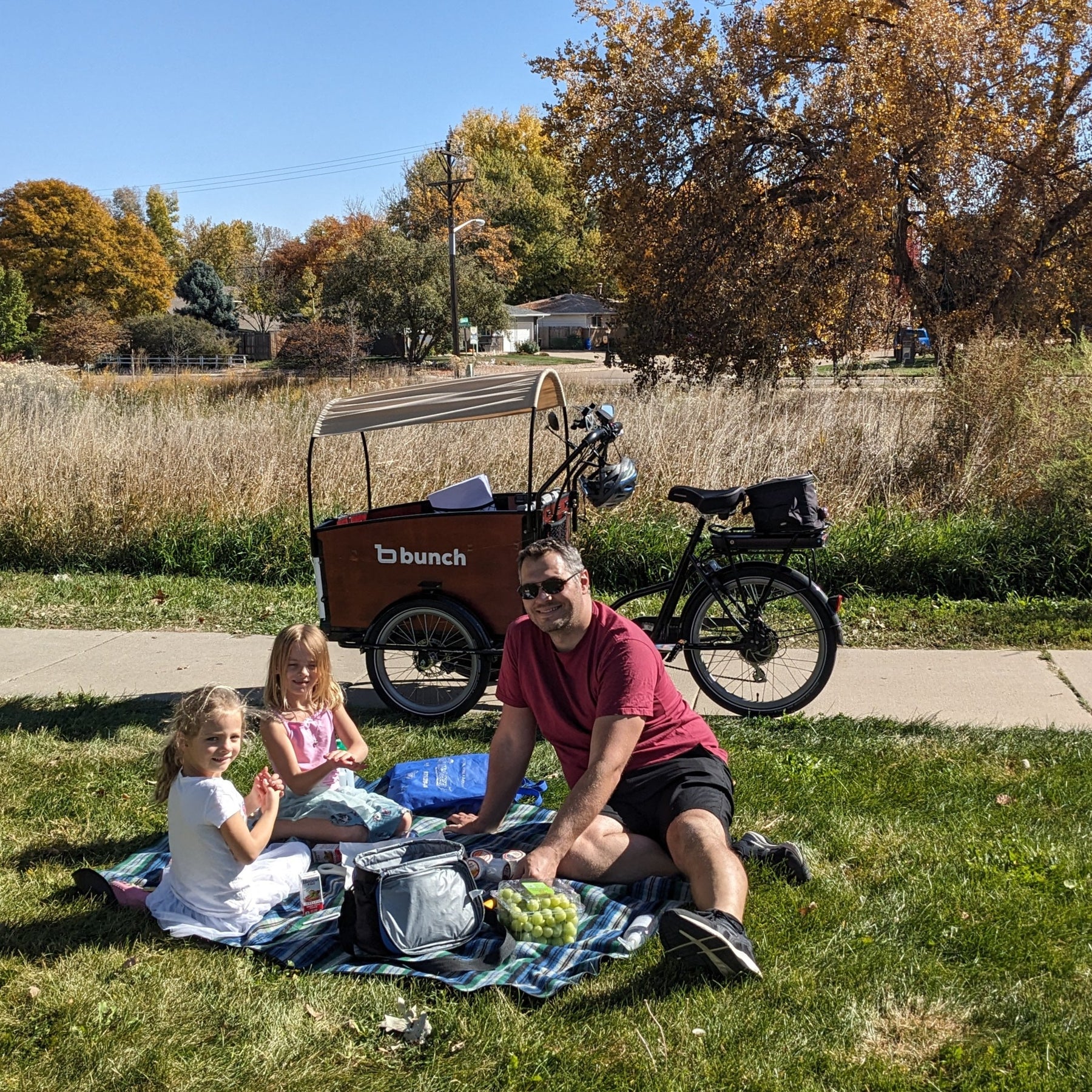 The Original: Electric Cargo Bike - Front Load Family Trike for 4 Kids